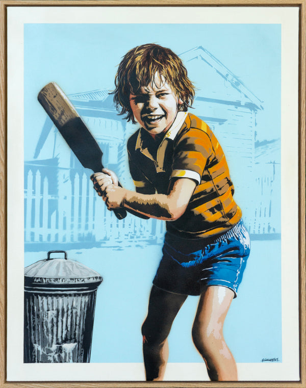 'The Backyard Bash' - Australian Retro Cool Nostalgia Art by Geoff ...