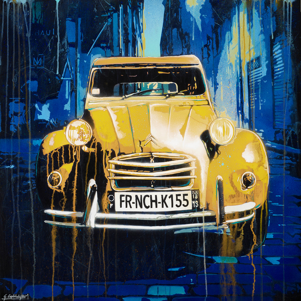 'French Kiss In Yellow' (Reproduction Print) – Geoff Cunningham Art